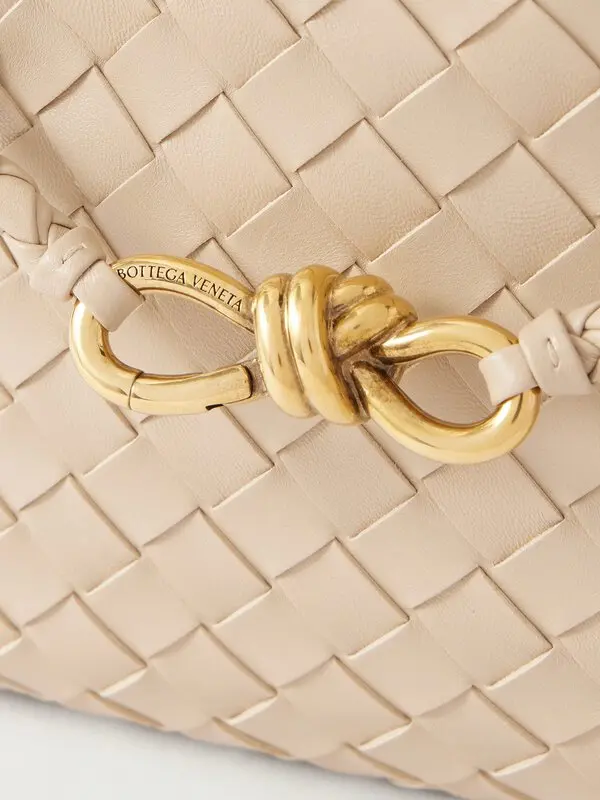 Bottega Veneta Mini Andiamo Intrecciato Leather Tote - Neutrals