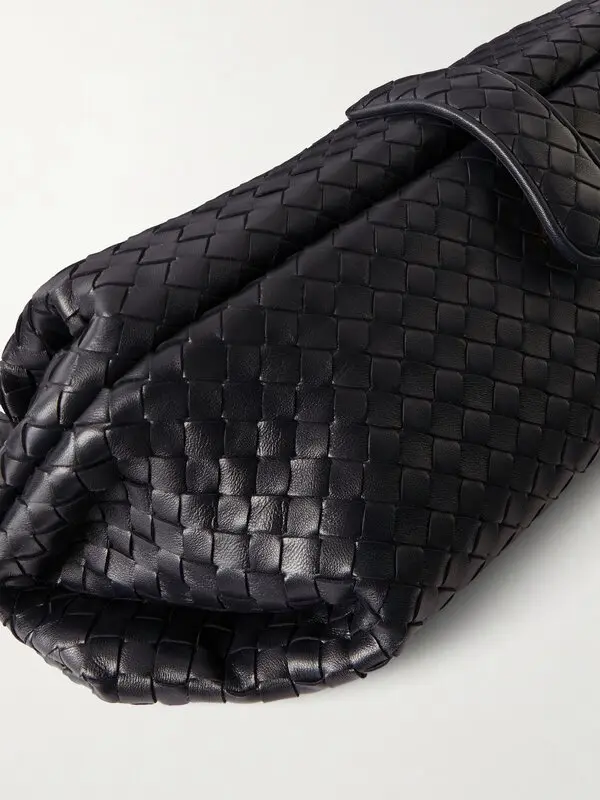 Bottega Veneta Lauren 1979 Intrecciato Leather Clutch - Blue
