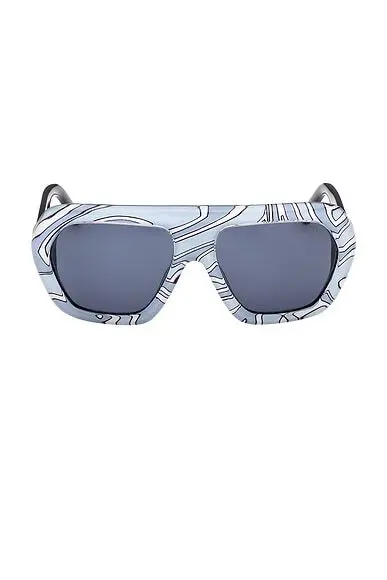 Emilio Pucci Geometric Sunglasses - Blue