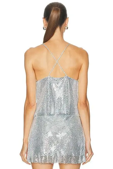 Retrofete Shiloh Cami Top - Glace & Silver