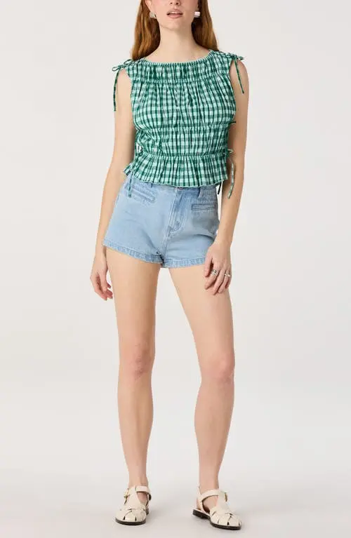 Astr The Label Bianca Gingham Sleeveless Top