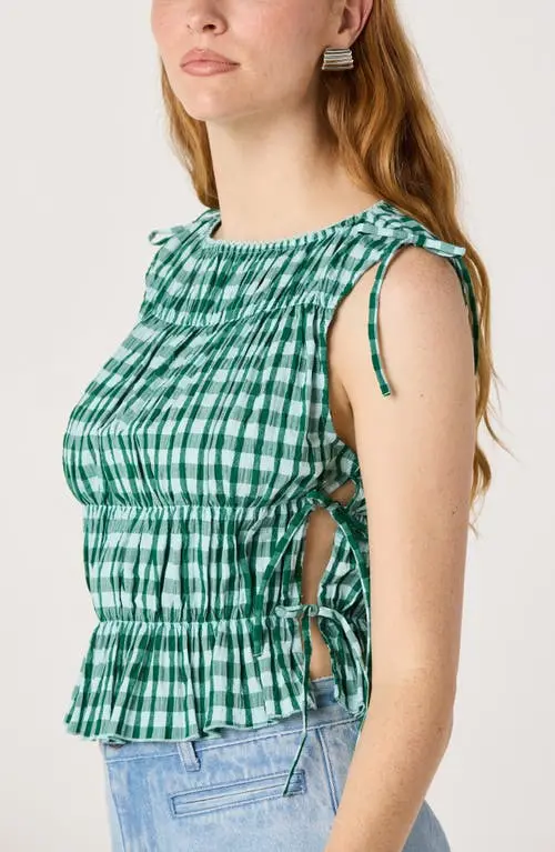 Astr The Label Bianca Gingham Sleeveless Top