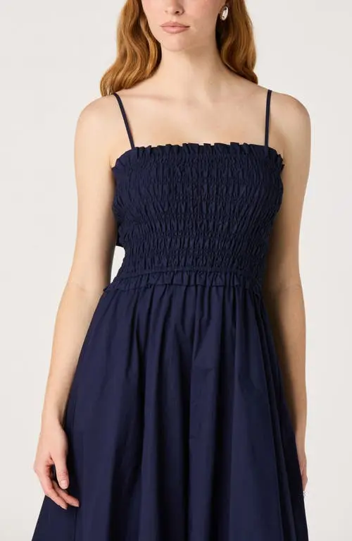 Astr The Label Harper A-line Dress - Navy