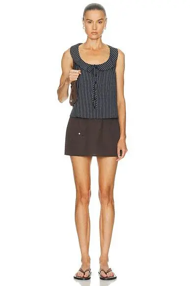 DEIJI STUDIOS Round Collar Top
