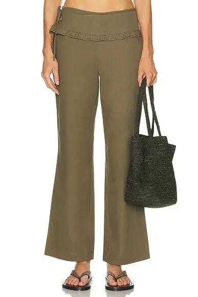 DEIJI STUDIOS Flounce Belted Trousers