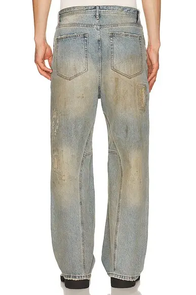 Andersson Bell Destroyed Wide Leg Jeans