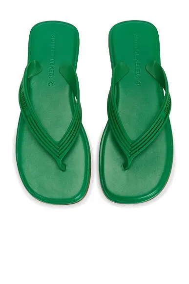 Bottega Veneta Matt Rubber Nappa Sandals