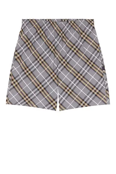 Burberry Check Swim Short - Wave Blue Check