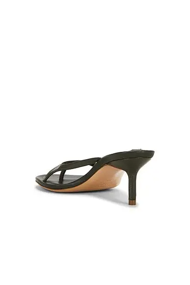 Acne Studios Beverly Kitten Heel Sandals - Thyme Green