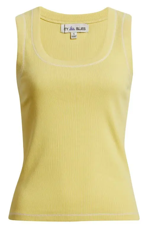 CITY BLUES Square Neck Tank - Sunshine