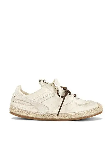 Miu Miu Washed Canvas Espadrille Sneakers