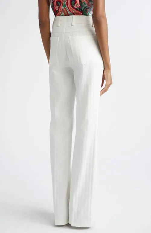 Etro Stretch Cotton Flare Trousers