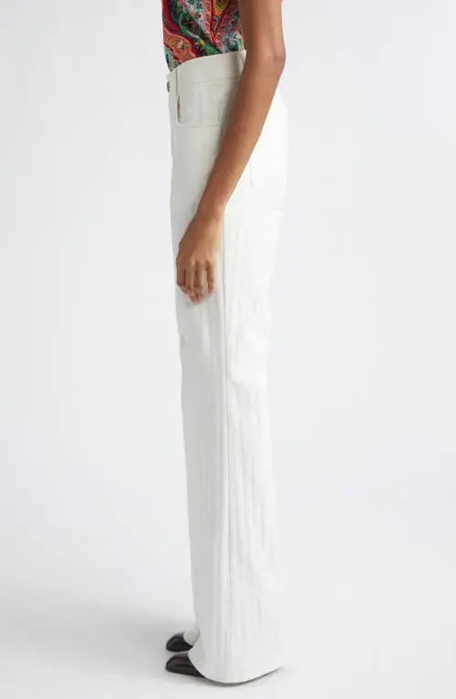 Etro Stretch Cotton Flare Trousers