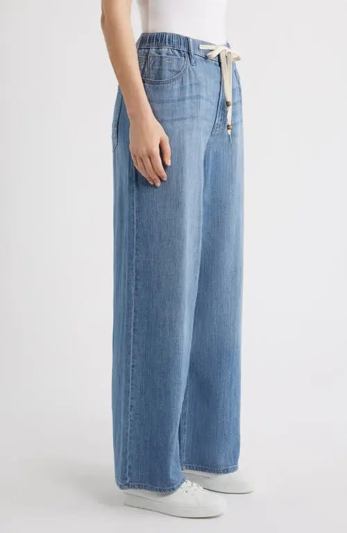 CITY BLUES Drawstring Wide Leg Jeans