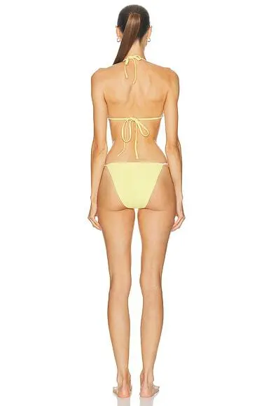 Hunza G Gina Beaded Bikini Set