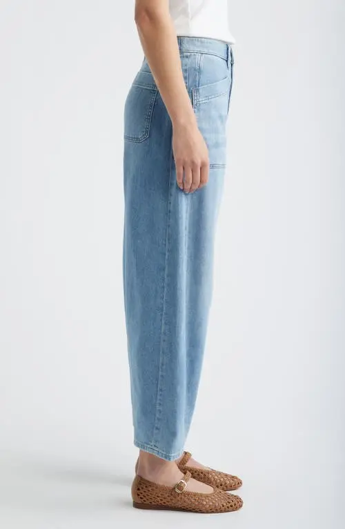Spanx High Waist Barrel Leg Jeans