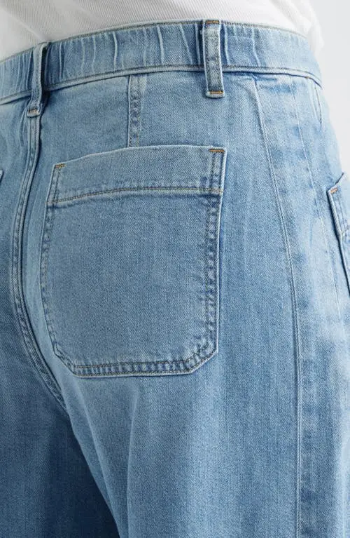 Spanx High Waist Barrel Leg Jeans