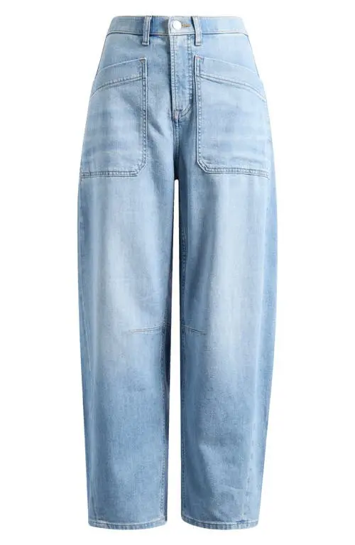 Spanx High Waist Barrel Leg Jeans