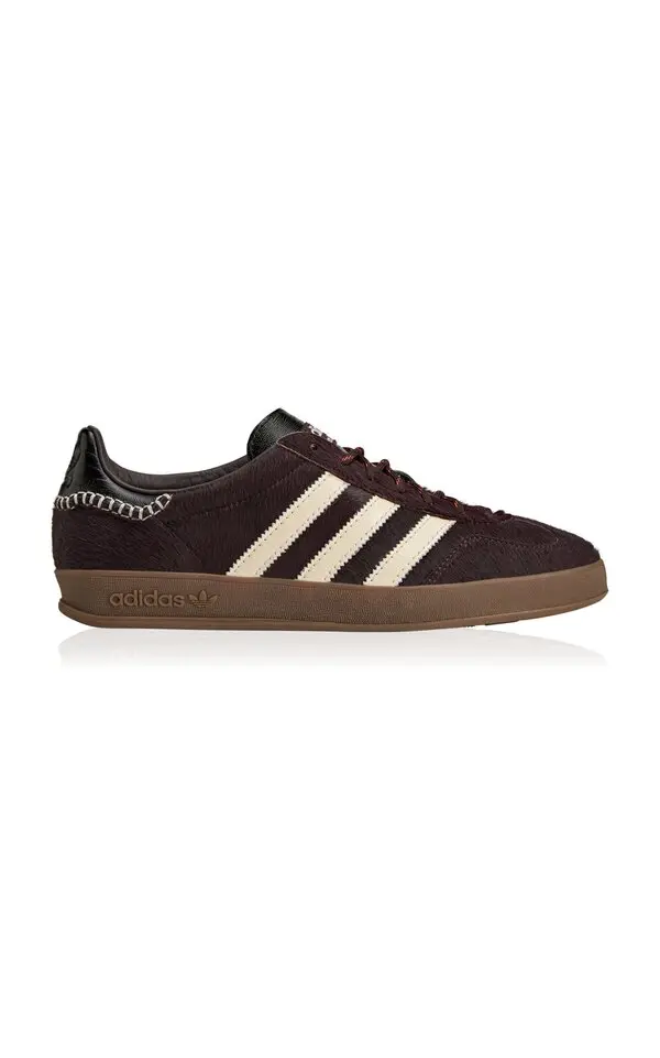 WALES BONNER X ADIDAS Gazelle Pony Hair Sneakers - Brown