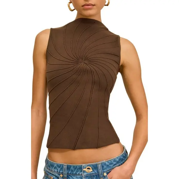 Cult Gaia Micah Seamed Sleeveless Top - Luwak