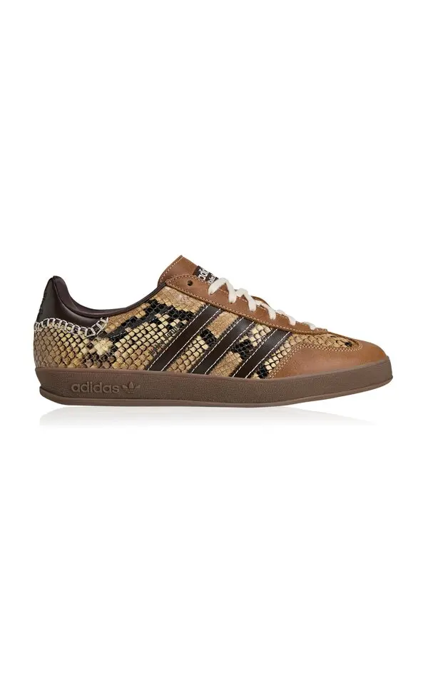 WALES BONNER X ADIDAS Gazelle Snake-effect Leather Sneakers - Brown