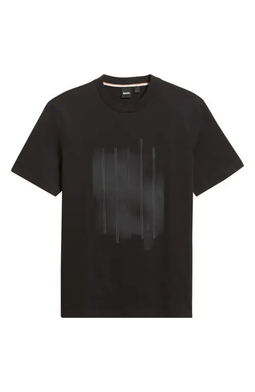 BOSS Thompson Cotton Graphic T-shirt - Black