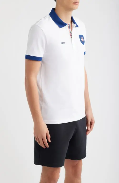 BOSS Lux Paddy Cotton Polo - Usa