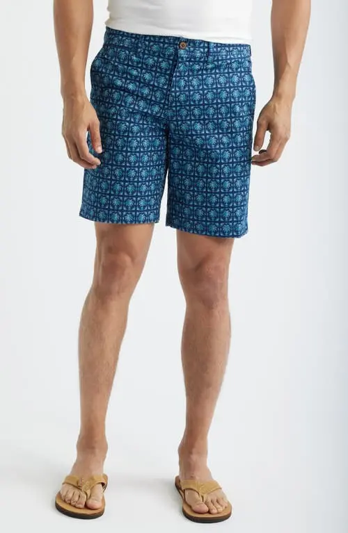 Tommy Bahama Boracay® Palm Press 9-inch Flat Front Shorts - Cobalt Sea