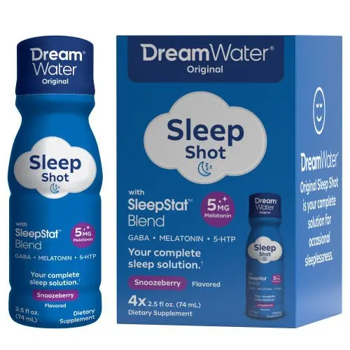 DREAM WATER Sleep Aid Supplement Drink Melatonin 5mg, Gaba - Multicolored