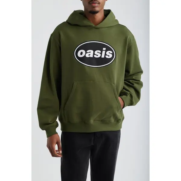 PLEASURES Knebworth Hooded Cotton Fleece Sweatshirt