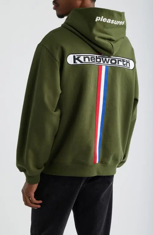 PLEASURES Knebworth Hooded Cotton Fleece Sweatshirt