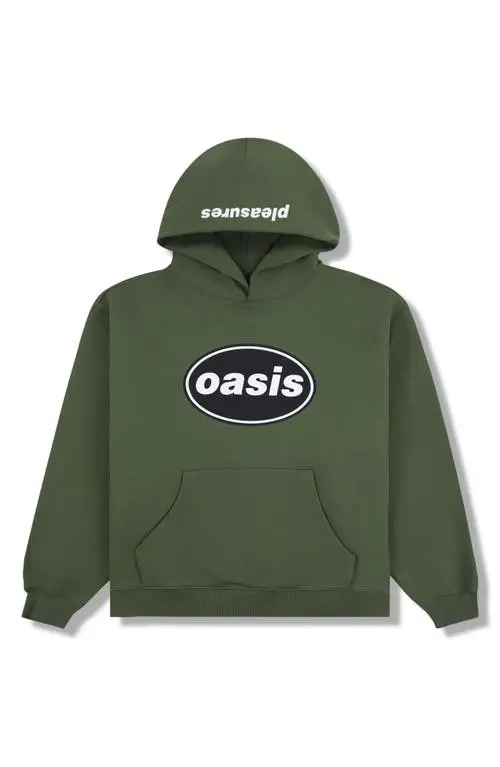 PLEASURES Knebworth Hooded Cotton Fleece Sweatshirt