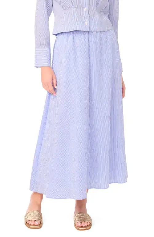Vince Camuto Striped Maxi Skirt - Classic Blue