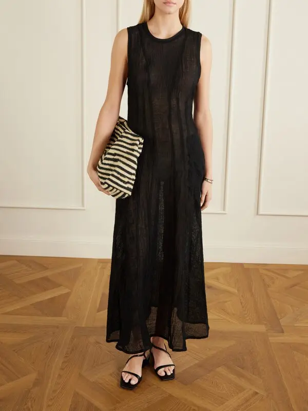 Le Kasha Dakhla Linen Maxi Dress