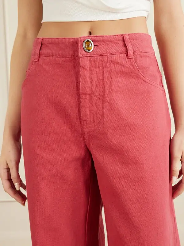 Christopher Esber High-rise Wide-leg Jeans