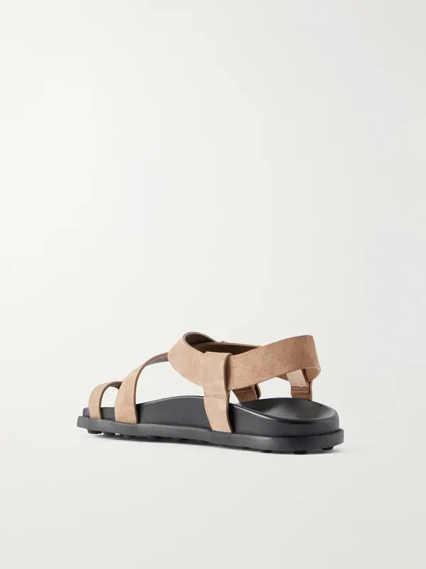 TOD'S Suede Sandals With Buckle