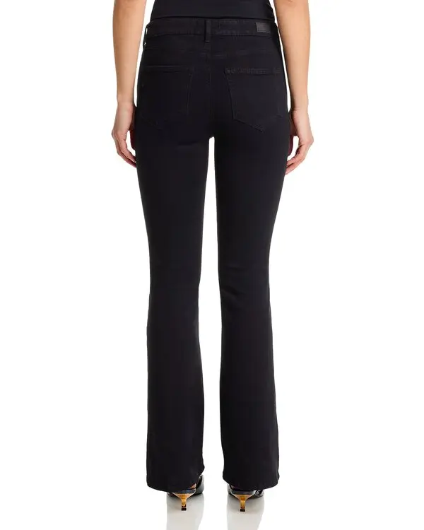 Paige Laurel Canyon High-rise Petite Boot-cut Jeans - Black Shadow