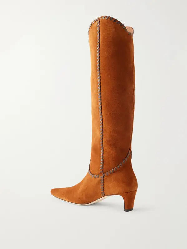 Staud Wally Suede Knee Boots