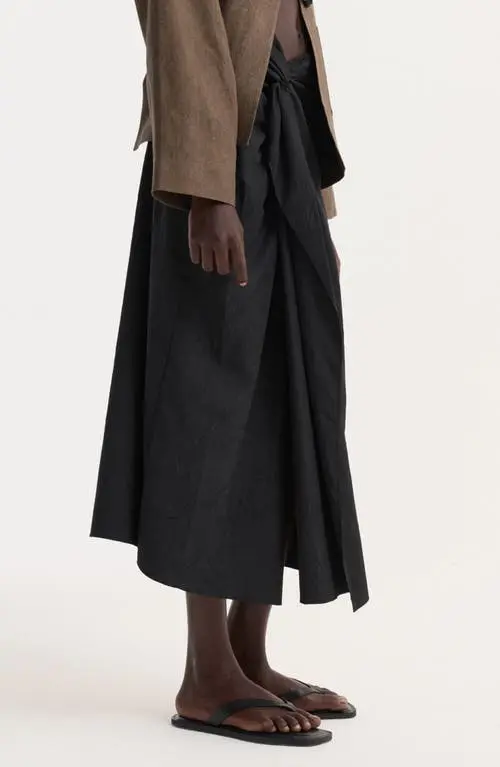 RÓHE Textured Sarong Skirt