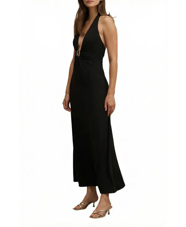 EVER NEW Behati Jersey Halter Midi Dress