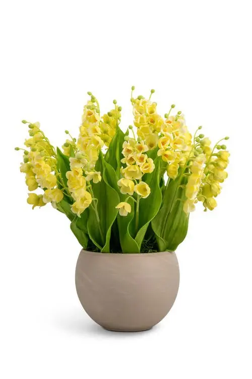 COCOBELLA Cora Realtouch Muguet Arrangement - Citrine