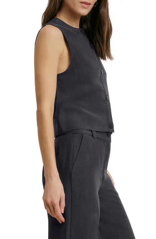 FAVORITE DAUGHTER The Fine Line Pinstripe Button-up Top - Navy