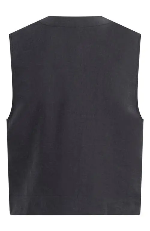 FAVORITE DAUGHTER The Fine Line Pinstripe Button-up Top - Navy