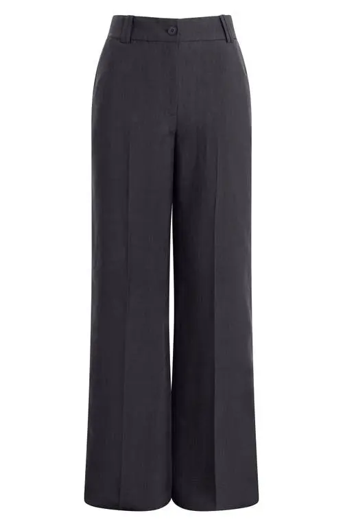 FAVORITE DAUGHTER Pinstripe Wide Leg Pants - Navy