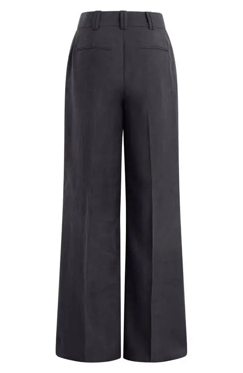 FAVORITE DAUGHTER Pinstripe Wide Leg Pants - Navy