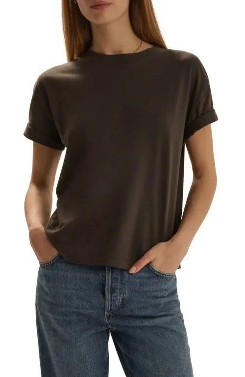 FAVORITE DAUGHTER Organic Cotton T-shirt - Espresso