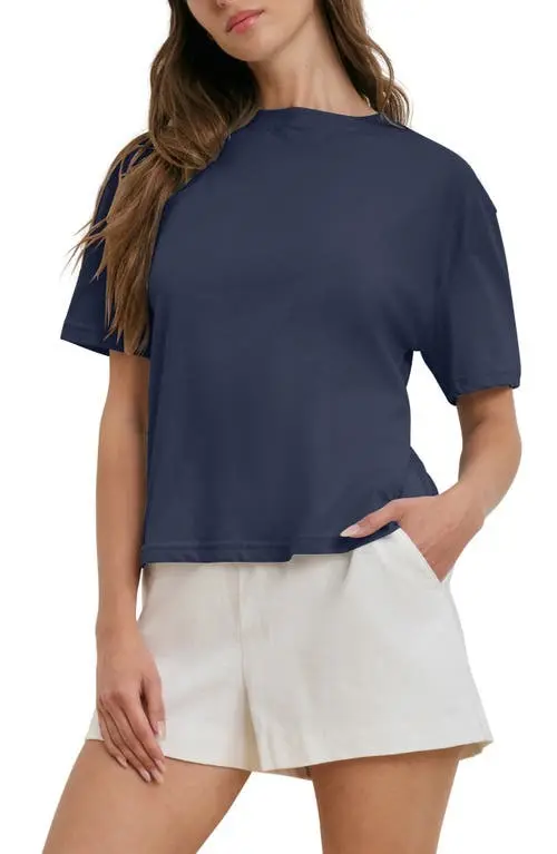 FAVORITE DAUGHTER Organic Cotton T-shirt - Navy