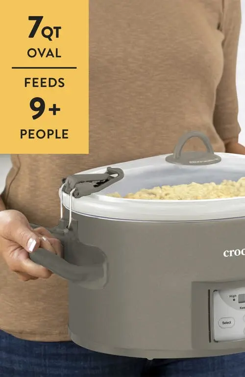 CROCK-POT Programmable 7-quart Cook & Carry Slow Cooker