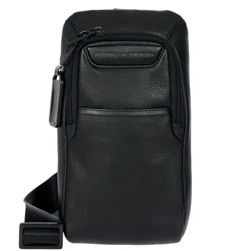Porsche Design Roadster Leather Evo Crossbody Bag - Black