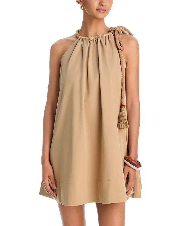 Aqua Utility Mini Dress